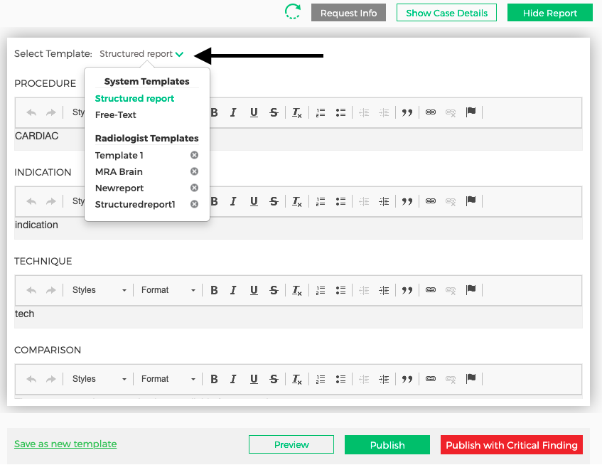 Where can I find my saved report templates? – DocPanel